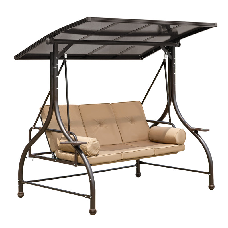 Cullin Porch Swing with Canopy